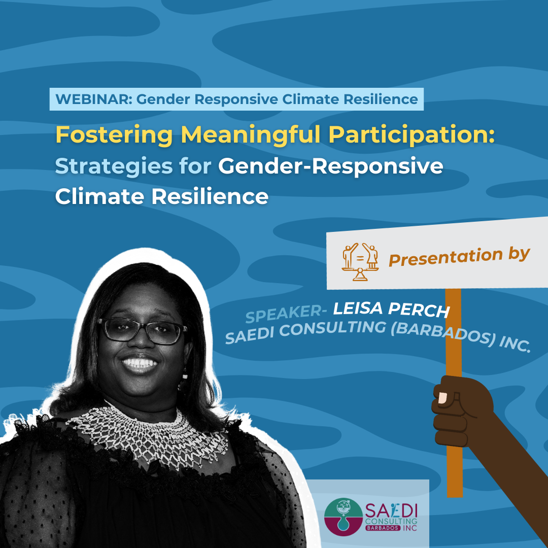 Don't Miss Tomorrow's Gender Responsive Climate Resilience Webinar ...